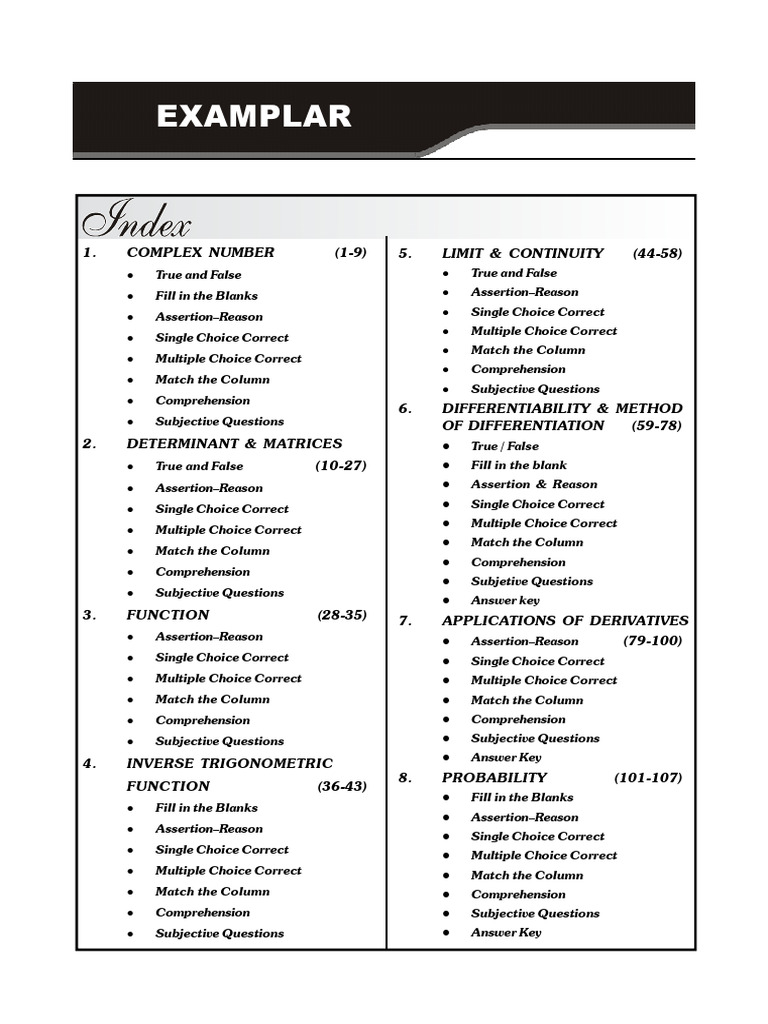 IE Maths Exemplar | PDF | Matrix (Mathematics) | Determinant