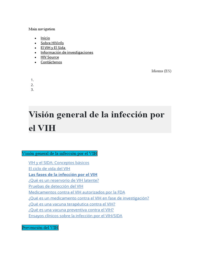 sida | PDF | VIH | VIH / SIDA