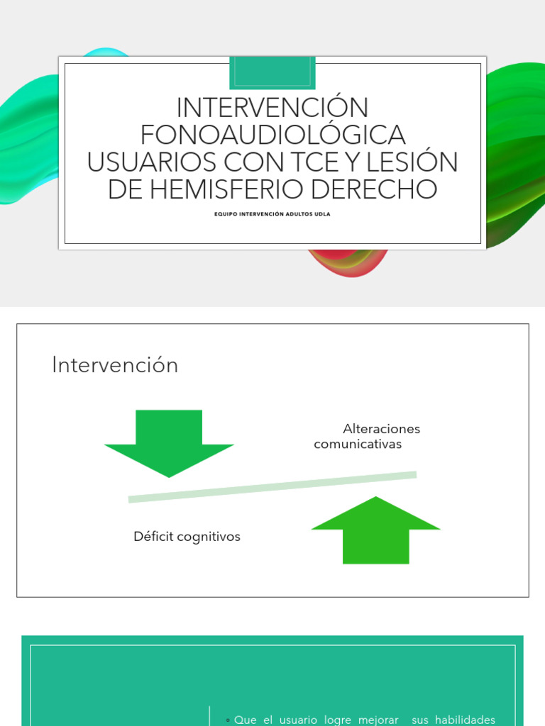 Intervención en TCC Por TEC y Lesión de HD | PDF | Hemisferio cerebral ...