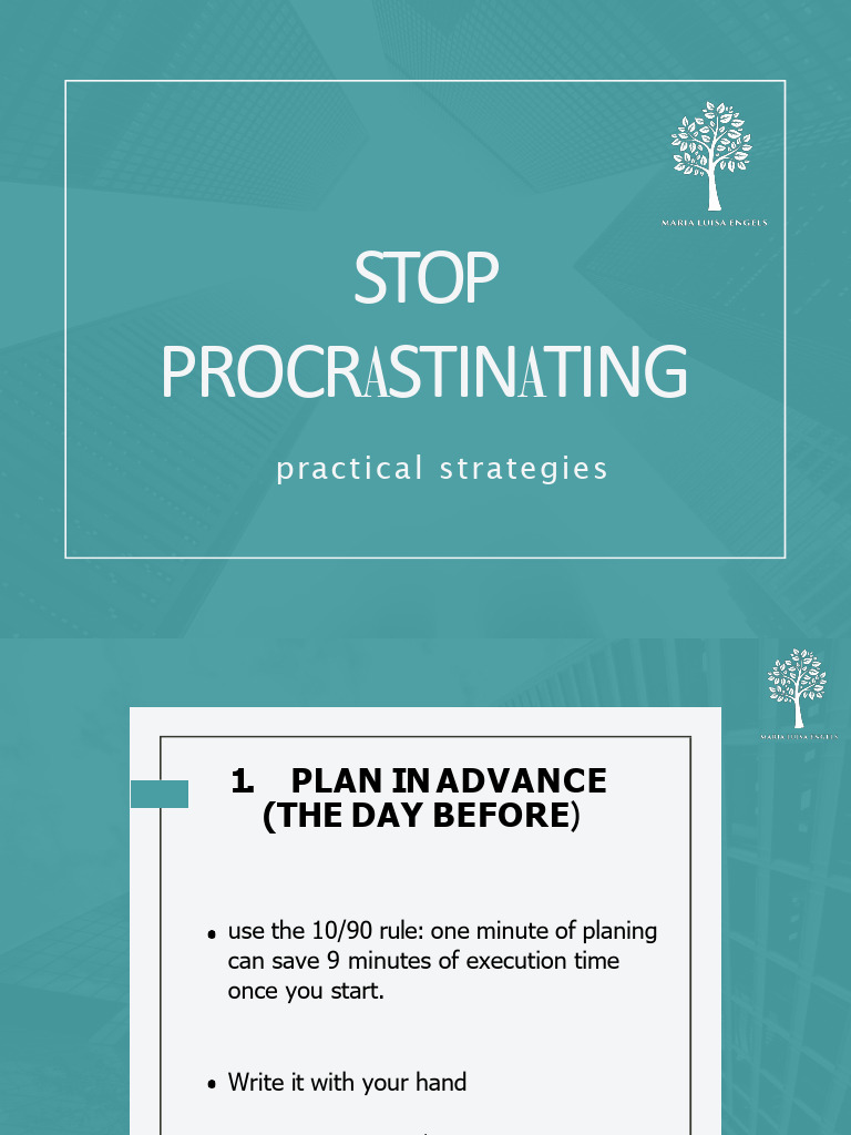 Stop Procrastinating For Powerminds | PDF | Cognition | Human Communication