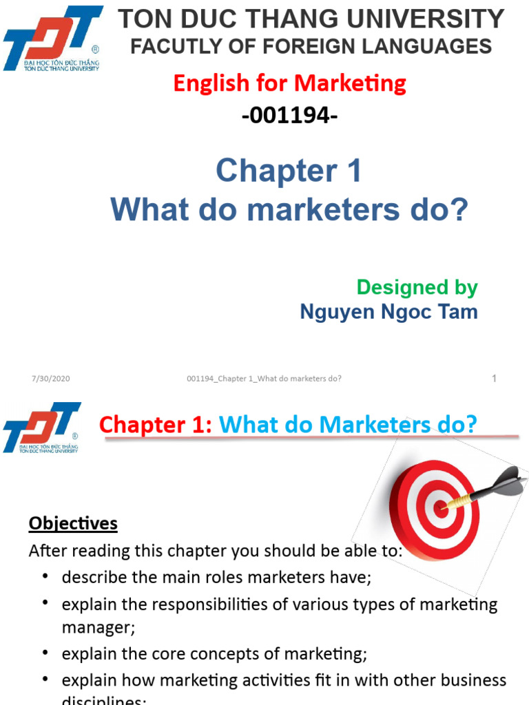 TA Marketing Ch.1 | PDF | Marketing | Sales