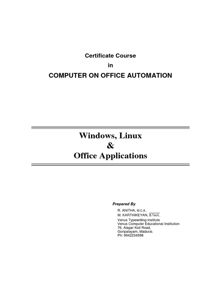 Coa Book Laes | PDF | Computer Data Storage | Operating System