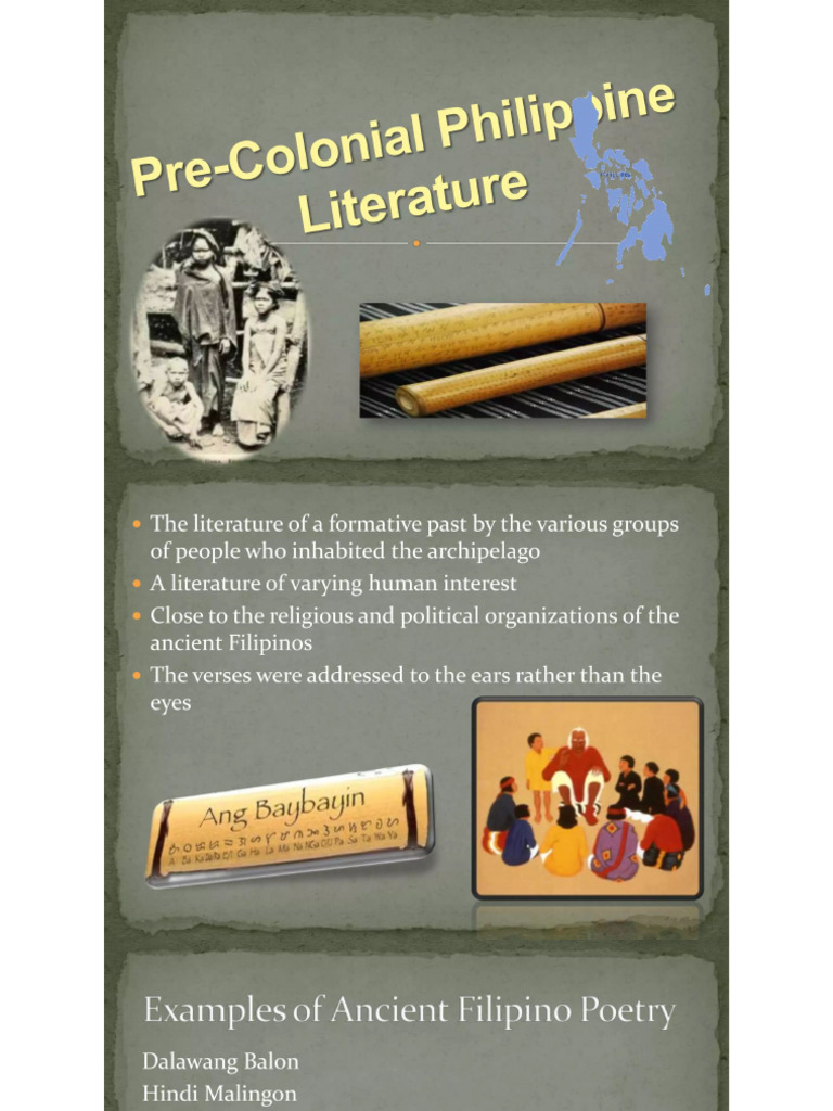 Pre-Colonial Literature | PDF