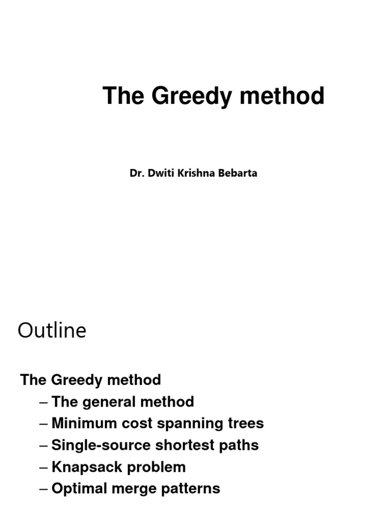 Eedy Method-Spanning Tree | Download Free PDF | Mathematical Optimization | Function (Mathematics)