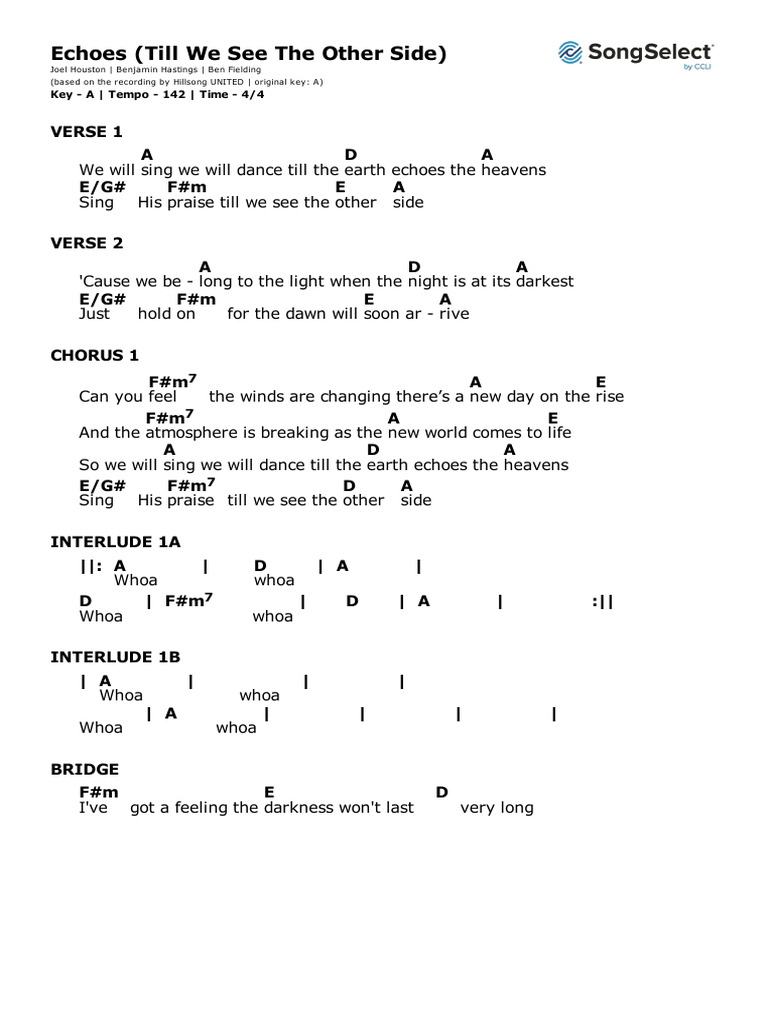 Echoes | PDF | Songs