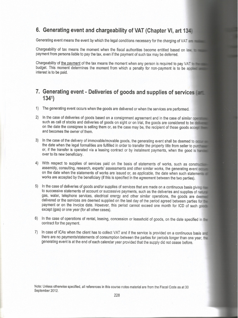 ACCA F6 VAT 2 Romanian Taxation 2014 | PDF