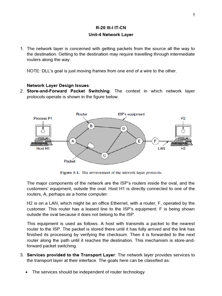 Unit-4 Notes | PDF | Network Congestion | Routing Unit-4 Notes | PDF | Network Congestion | Routing