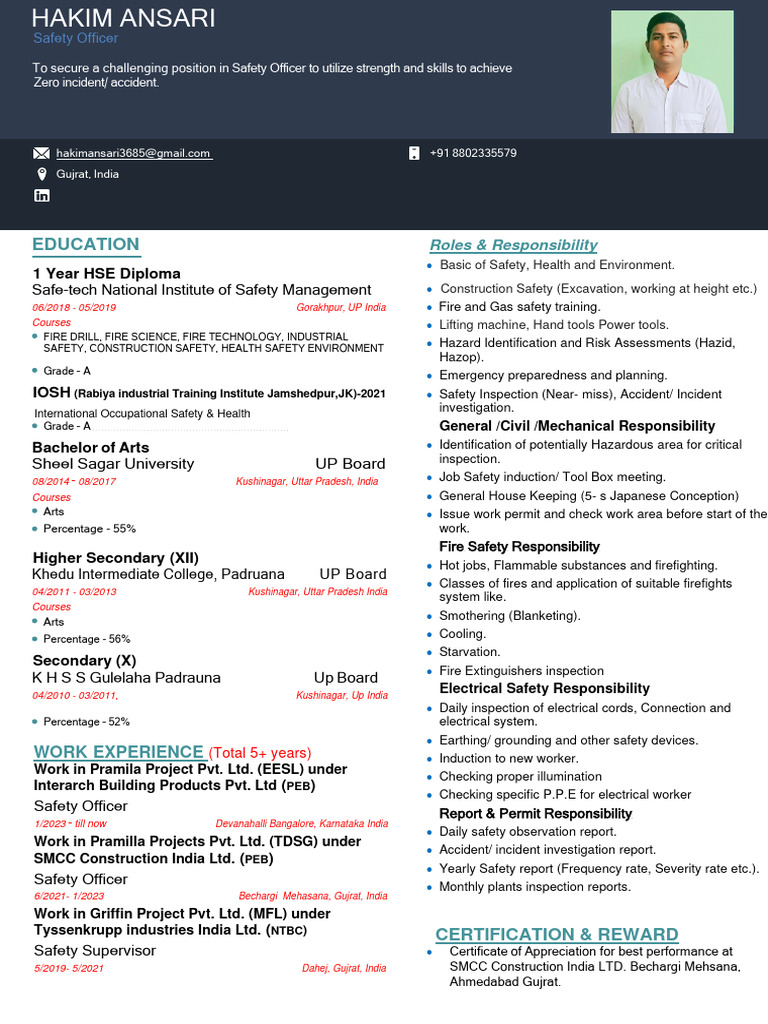 Hakim Ansari | PDF | Fires | Safety