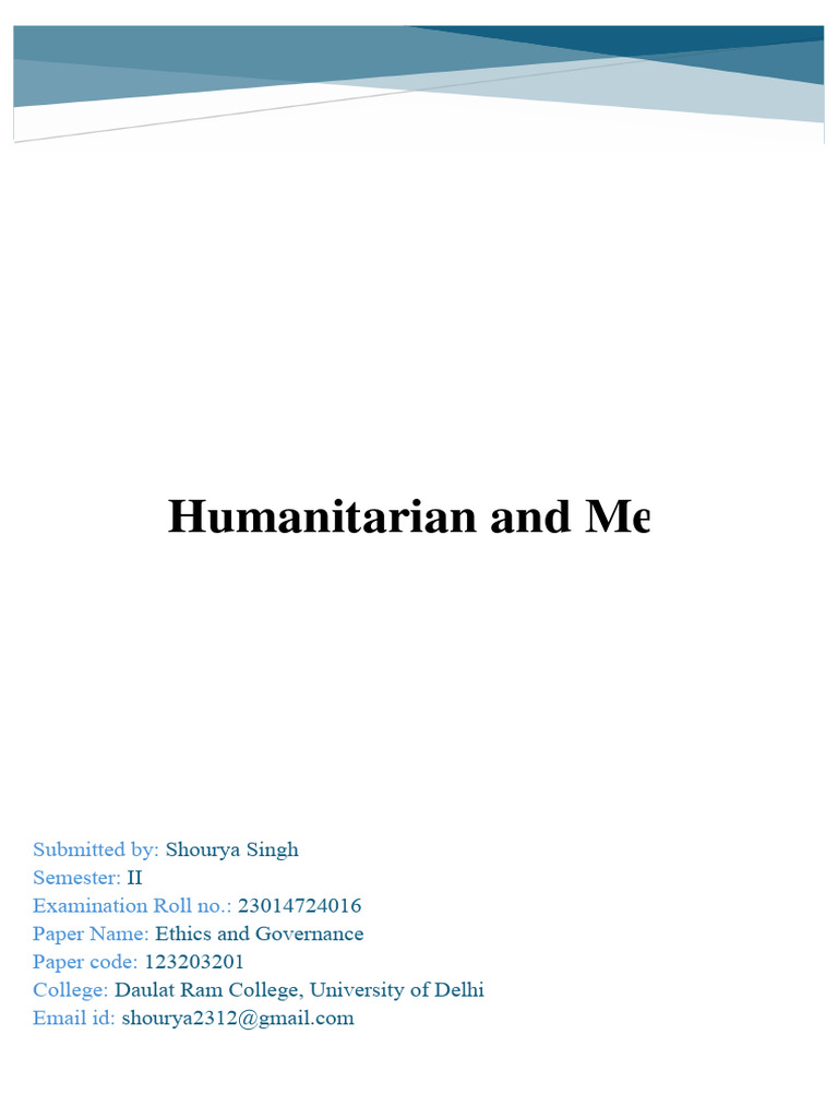 Ethics in Refugee Camps | PDF | Refugee | Médecins Sans Frontières