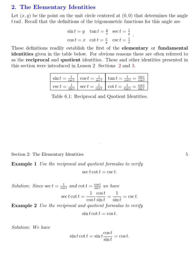 Trigonometry | PDF | Trigonometric Functions | Complex Analysis