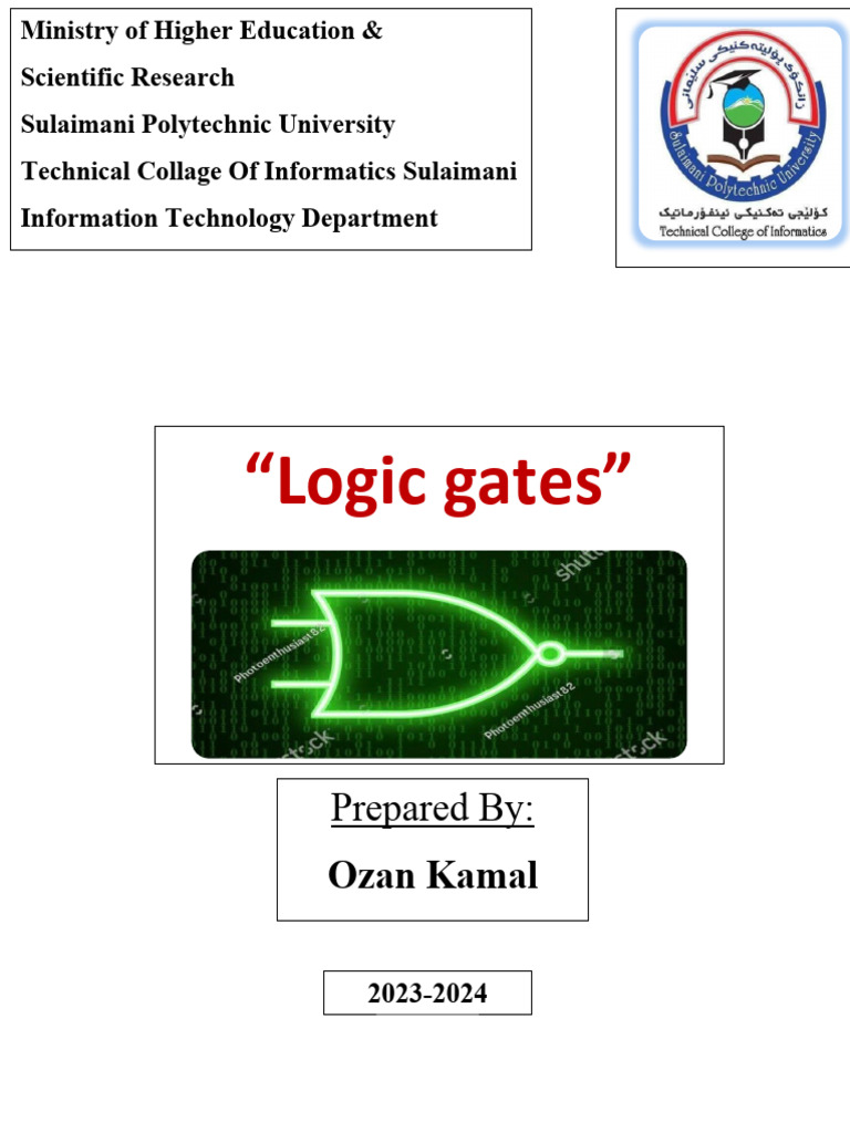 logic gates | PDF | Logic Gate | Electronic Circuits