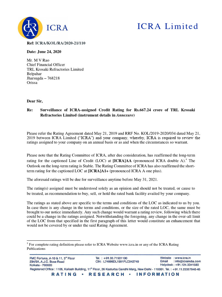 Icra Rating | PDF | Debt | Credit