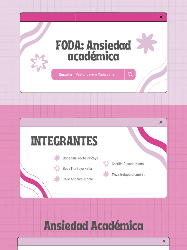P.ESCOLAR FODA Ansiedad Académica | PDF