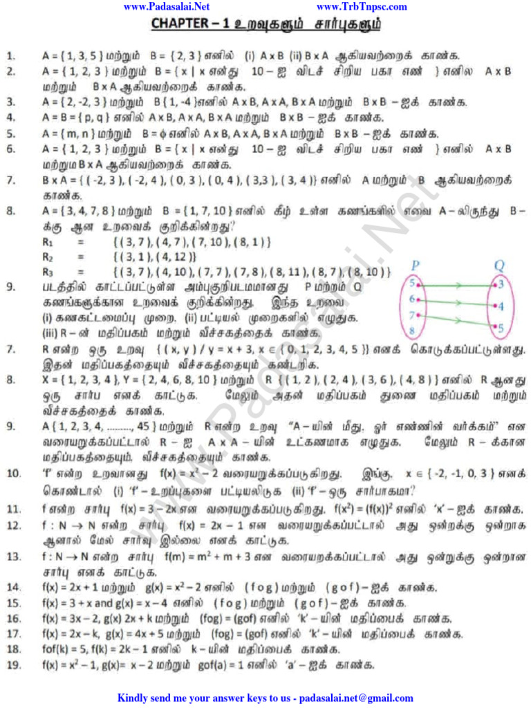 10th Maths TM Important Questions Tamil Medium PDF Download | PDF | Career & Growth | Foreign ...
