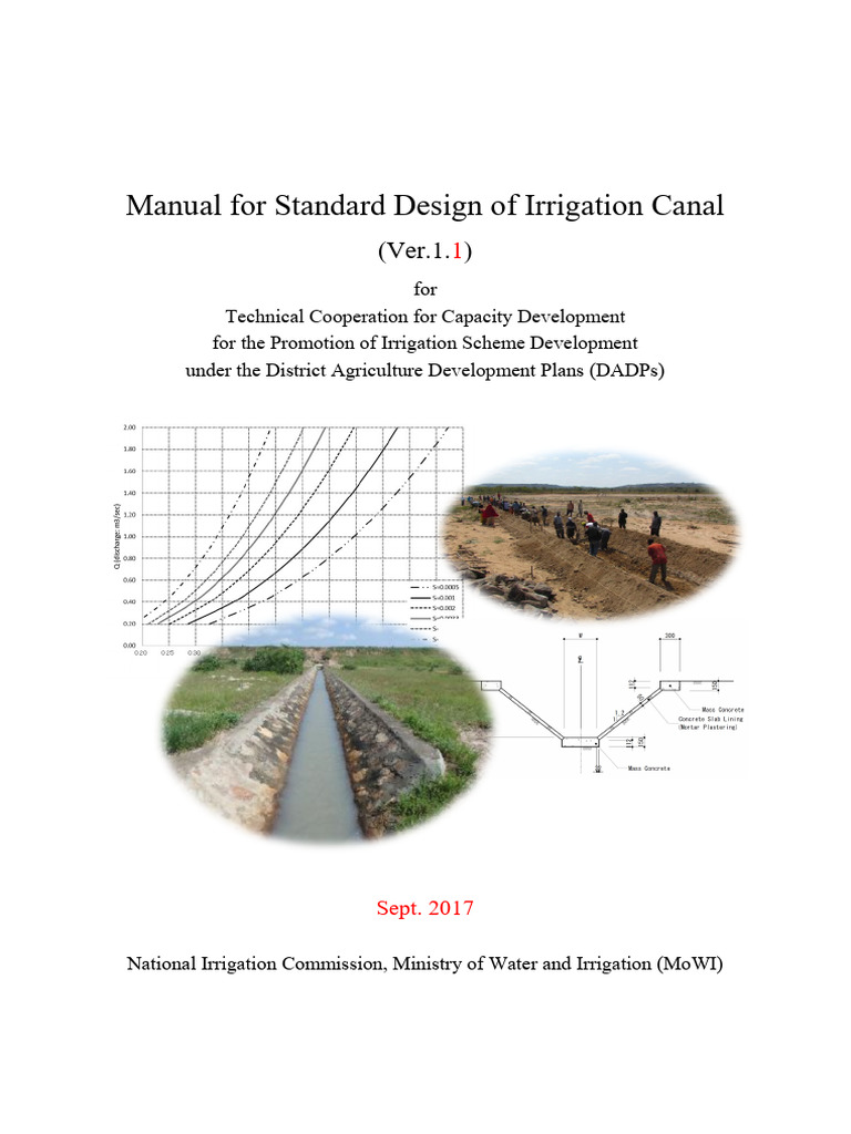 Standard Design Manual for Irrigation Canals | PDF | Concrete ...