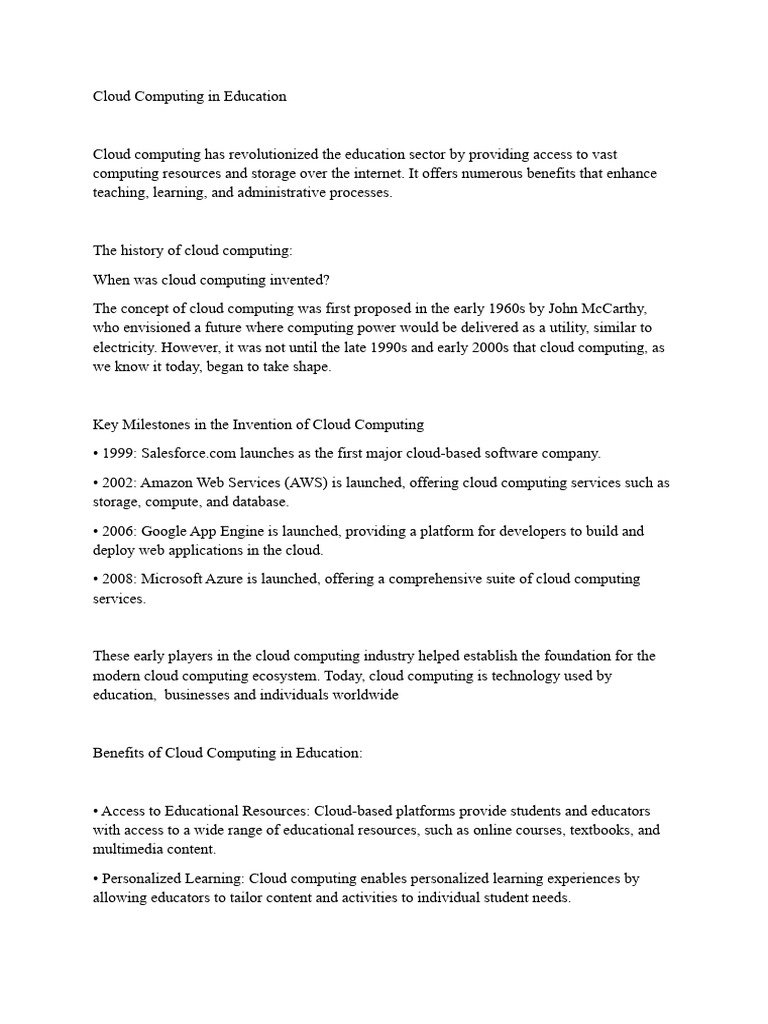 Emerging Technology Pdf Cloud Computing Computing