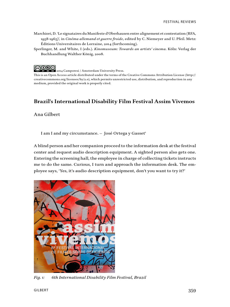 Asim Vivemos Disability FF Review | PDF | Disability | Narrative