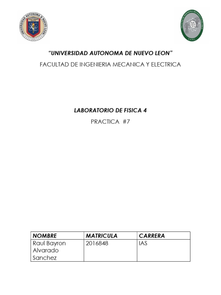 PRACTICA 7 - Merged | PDF | Ligero | Difracción