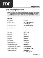 JAWS Keyboard Shortcuts Cheat Sheet | PDF | Computer Keyboard | Control Key