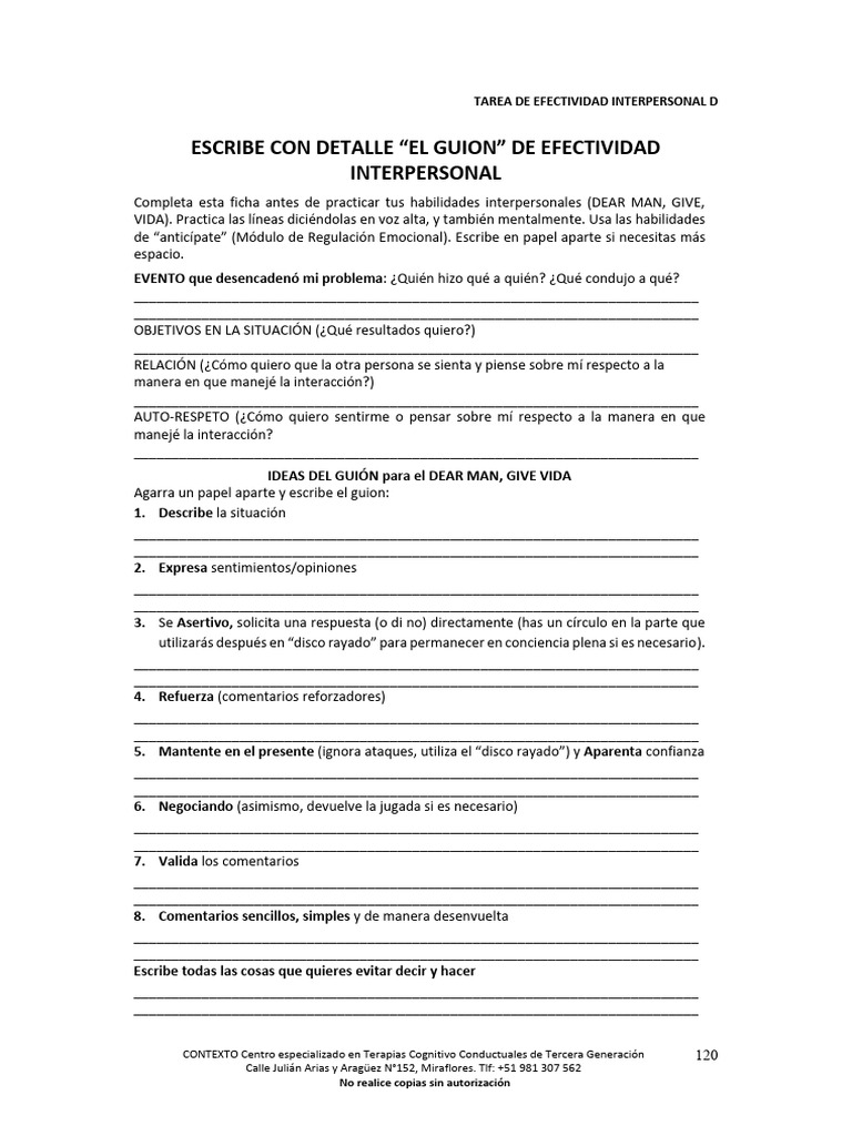 Guion Dear Man | PDF