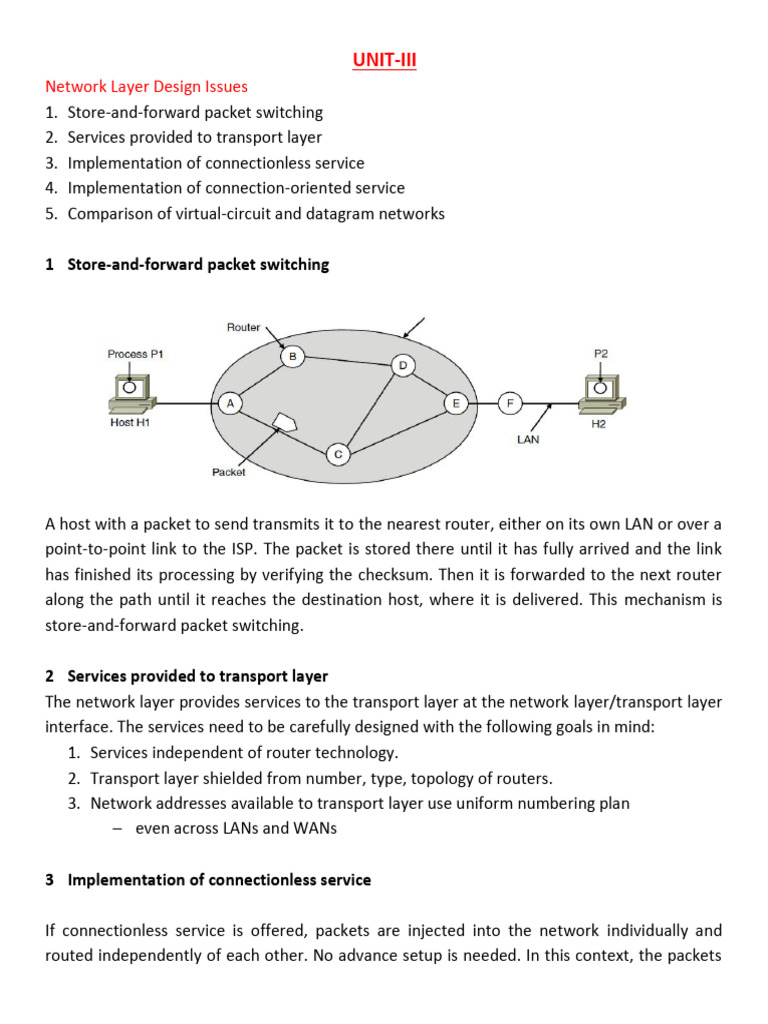 Computer Networks Unit 3 Notes Pdf Routing Network Congestion 8074