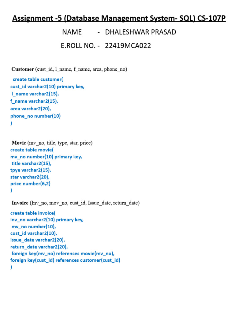 Assignment | Download Free PDF | Data Management Software | Data