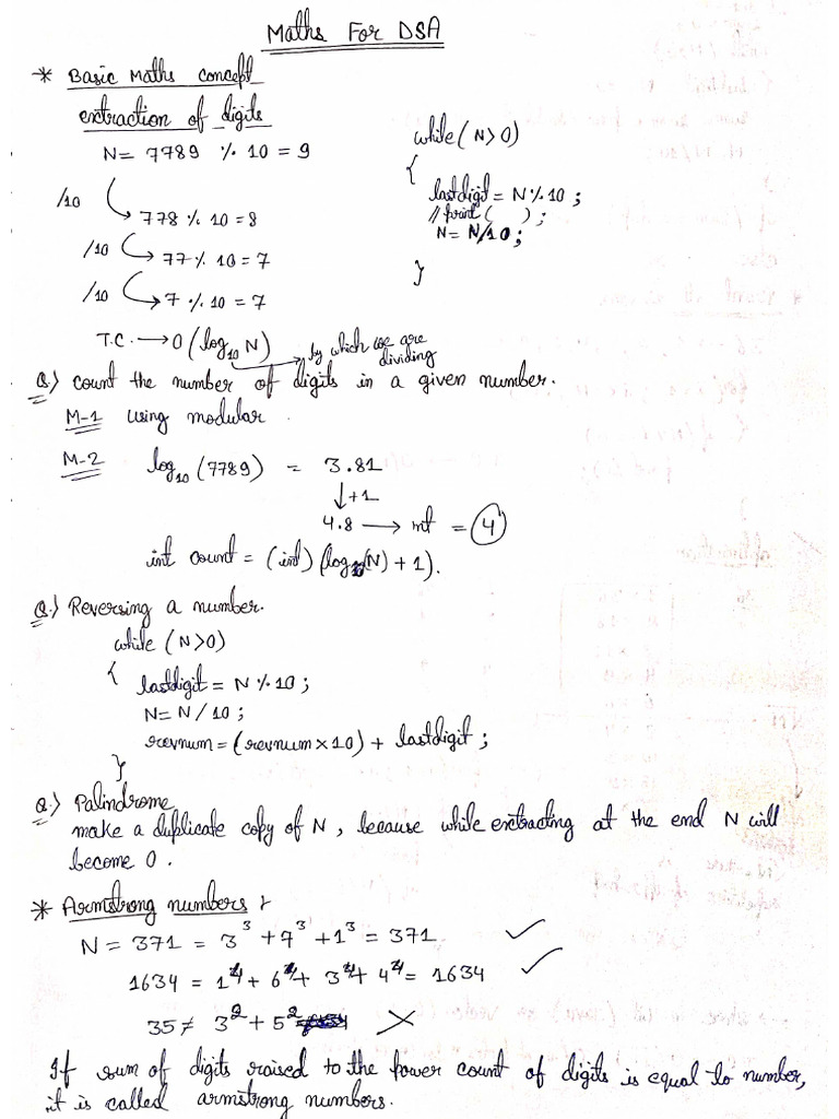 Maths For DSA | PDF