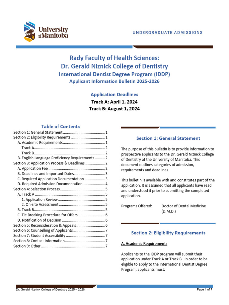 Iddp Bulletin | PDF | Dental Degree | University And College Admission