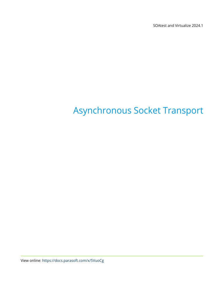 Asynchronous Socket Transport | PDF | String (Computer Science ...