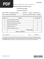 English SBA Cover Sheet Template | PDF