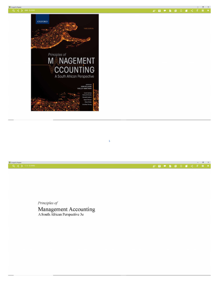 Principles of Management Accounting A SA Perspective | PDF | Ordinateurs