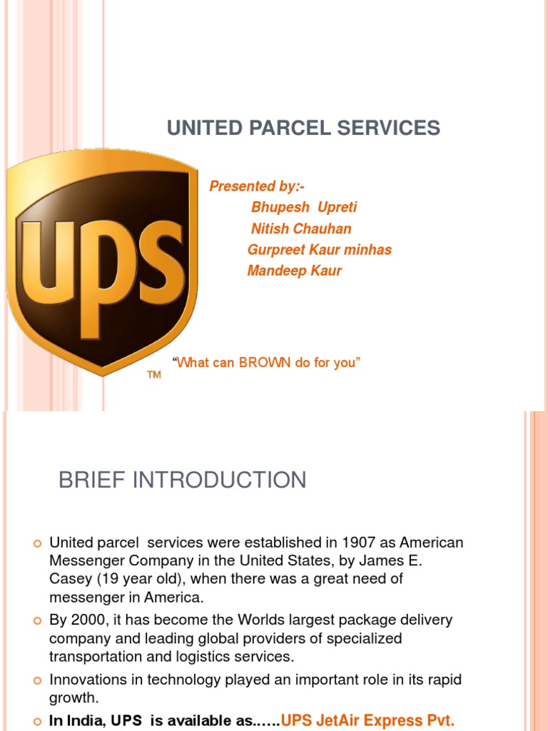 Ups Case Study | PDF | United Parcel Service | Cargo