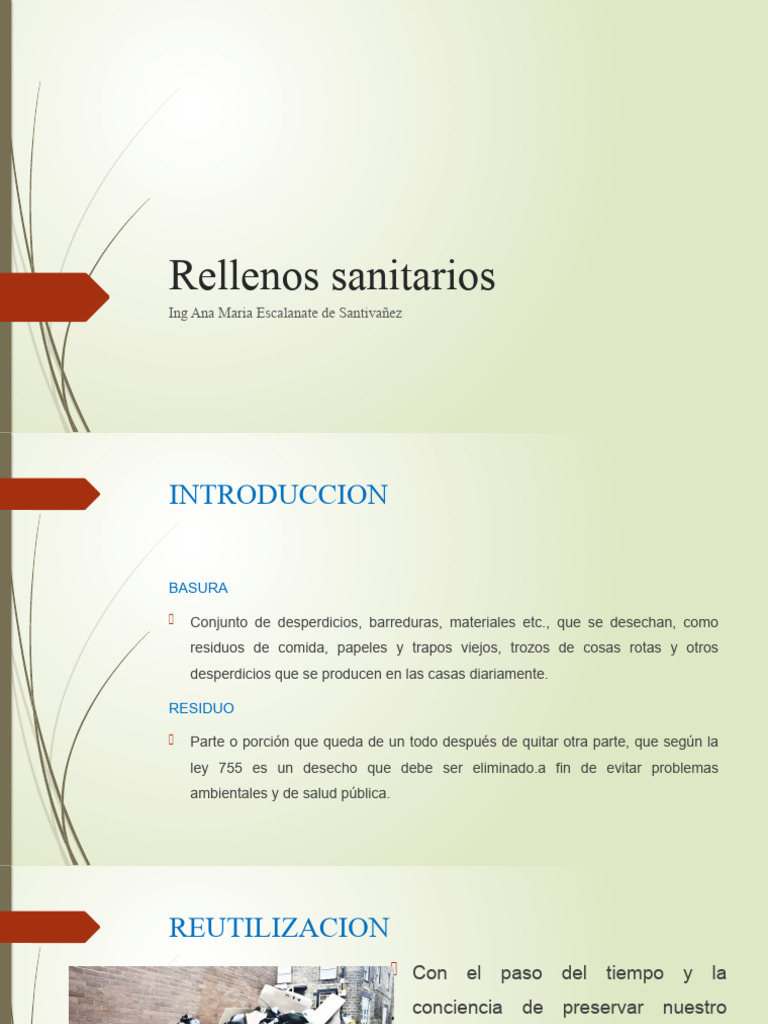Rellenos Sanitarios Geo | PDF | Residuos | Vertedero