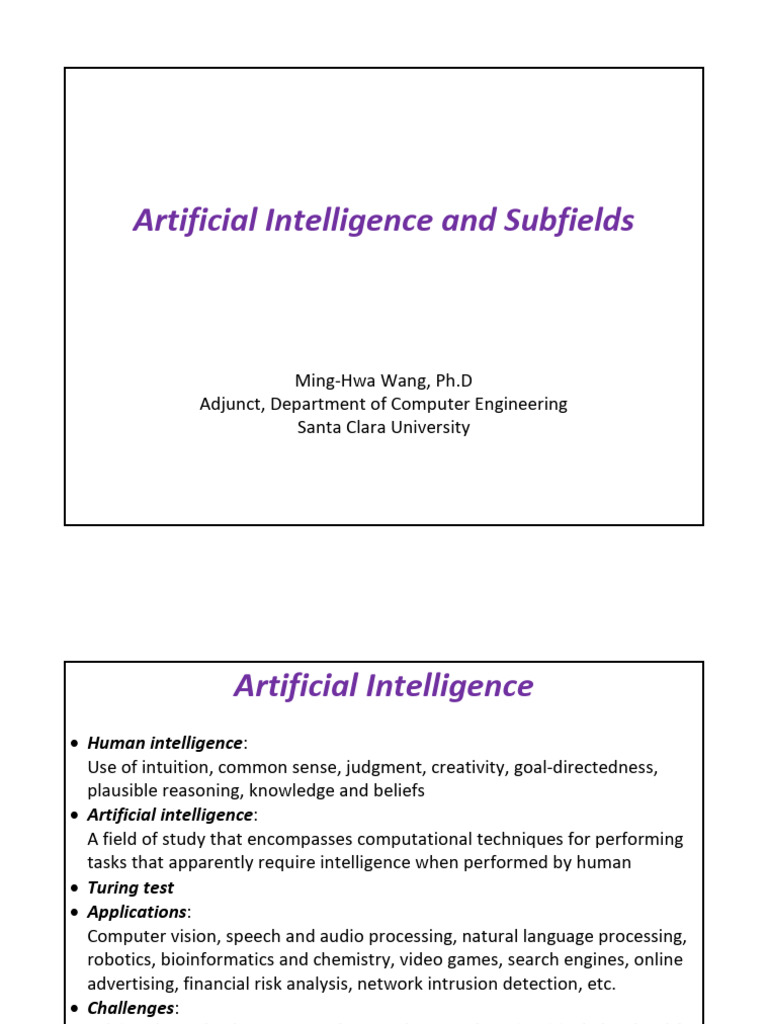 AI Subfields | PDF | Artificial Intelligence | Intelligence (AI ...
