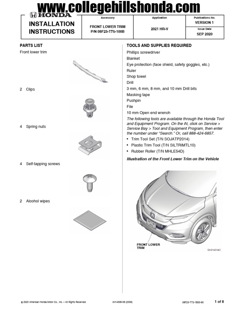 Front Lower Trim | PDF | Drill | Vehicles