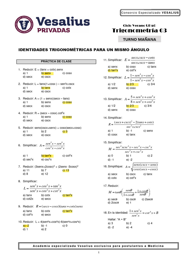 TRIGO - 03 UPAO Mañana | PDF | Ajedrez