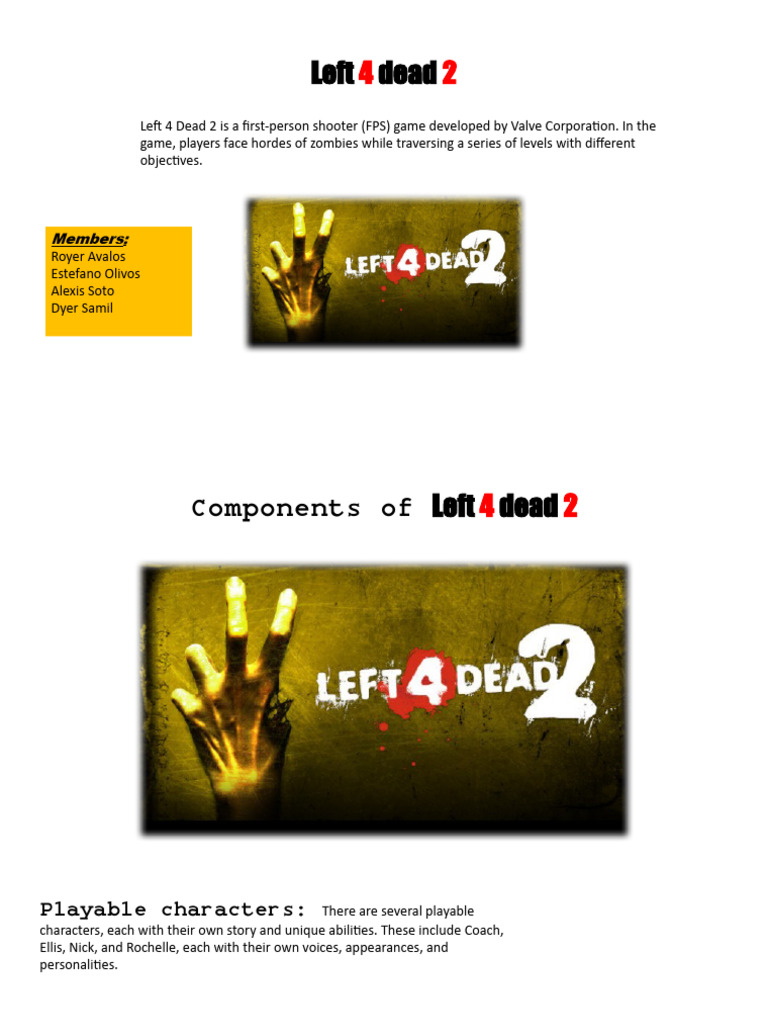 Components of l4d2 tr1 | PDF