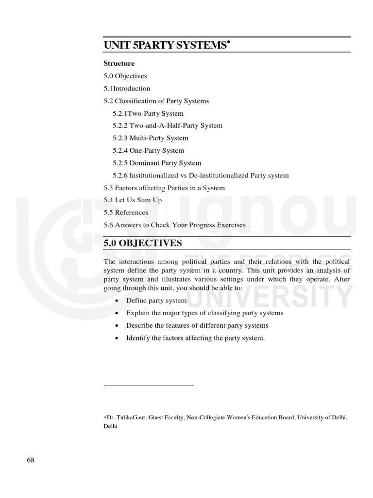 Unit 5 | PDF | Political Parties | Democracy