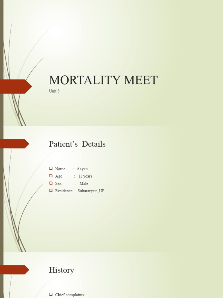 Mortality Meet - 021621 | PDF | Human Diseases And Disorders | Epidemiology