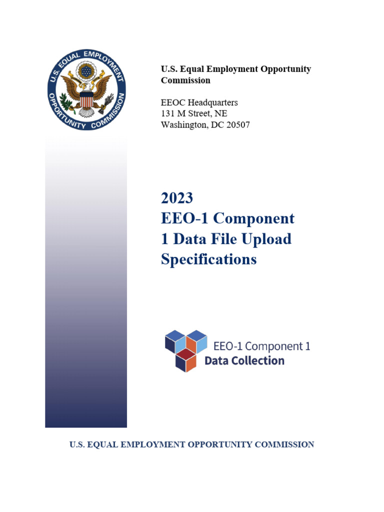 2023 Eeo 1 Component 1 Data File Upload Specifications Pdf Comma Separated Values Computing 0943