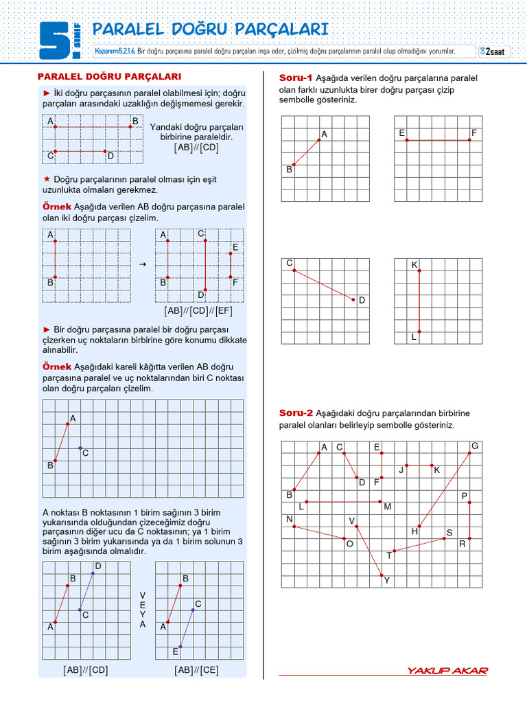 6 Paralel Dogru Parcalari | PDF