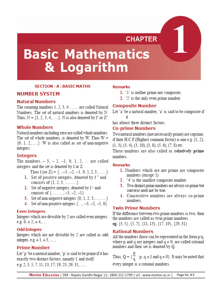 Maths Jee | PDF | Logarithm | Numbers