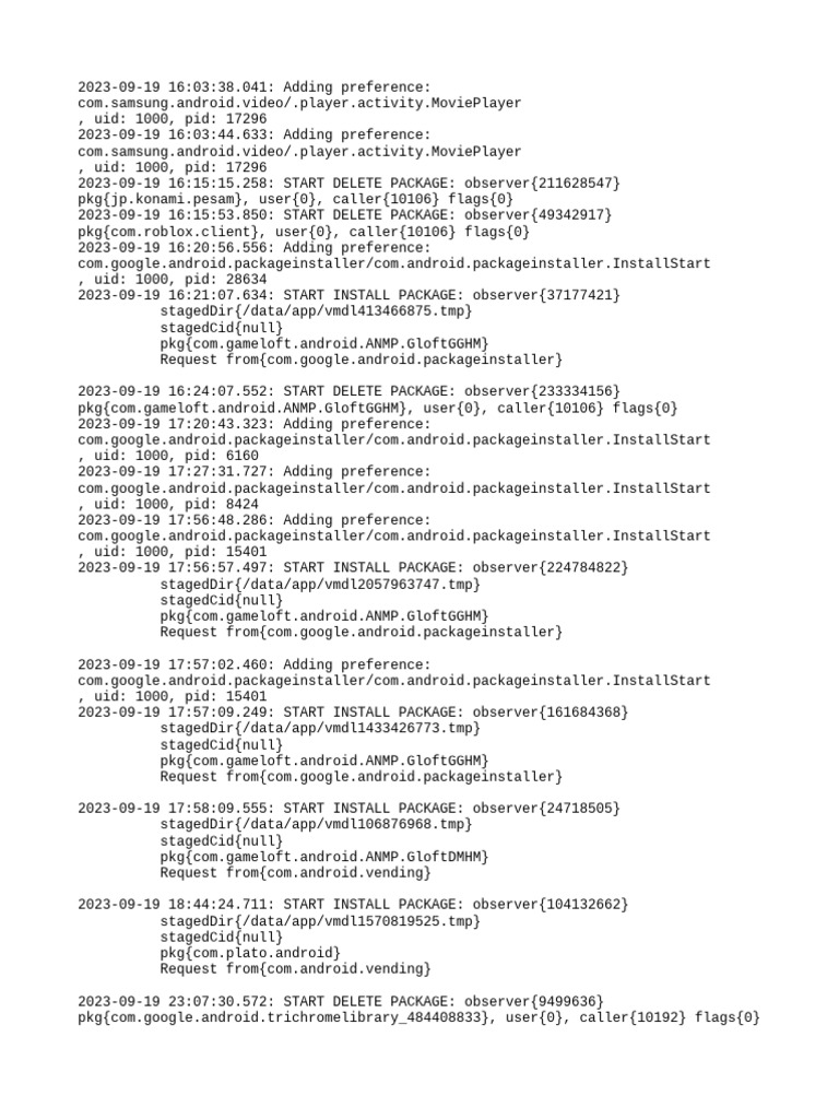 PM Debug Info | PDF | Mobile Software