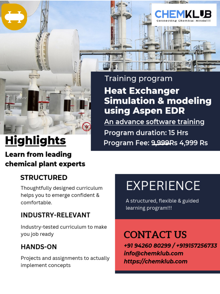 Aspen EDR Heat Exchanger Training Course | PDF | Simulation | Heat