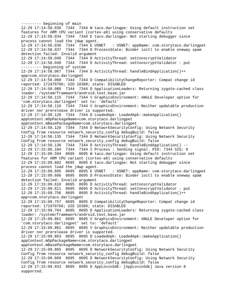 Mod Menu Log - Com - Storytaco.darlingpet | PDF | Java (Programming Language) | Software Engineering