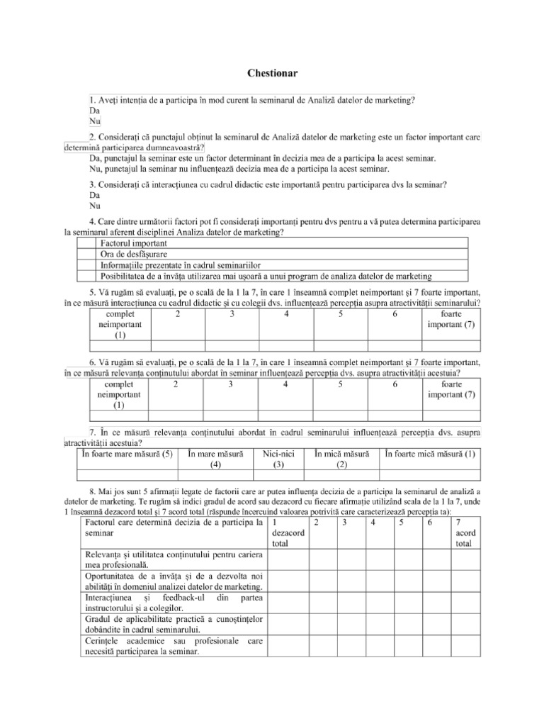 Chestionar Pt Laborator 2_final (1) | PDF