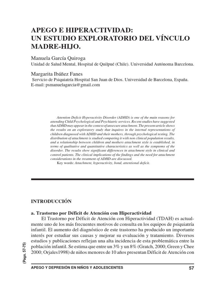 Apego_e_hiperactividad_un_estudio_exploratorio_del_vinculo_madre_hijo | PDF | Desorden ...