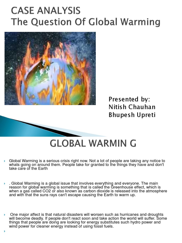 Global Warming: A Case Study Analysis | PDF | Global Warming ...