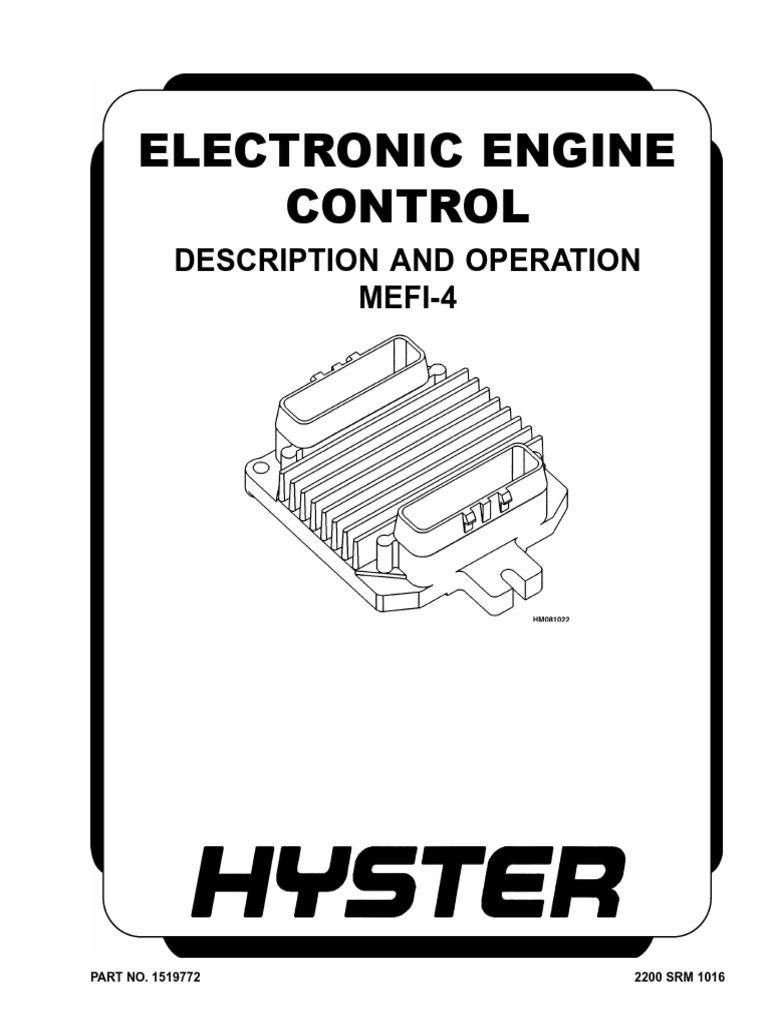 Electronic Engine Control: Description and Operation MEFI-4 | PDF ...