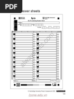 IELTS Listening Answer Sheet | PDF | International English Language ...